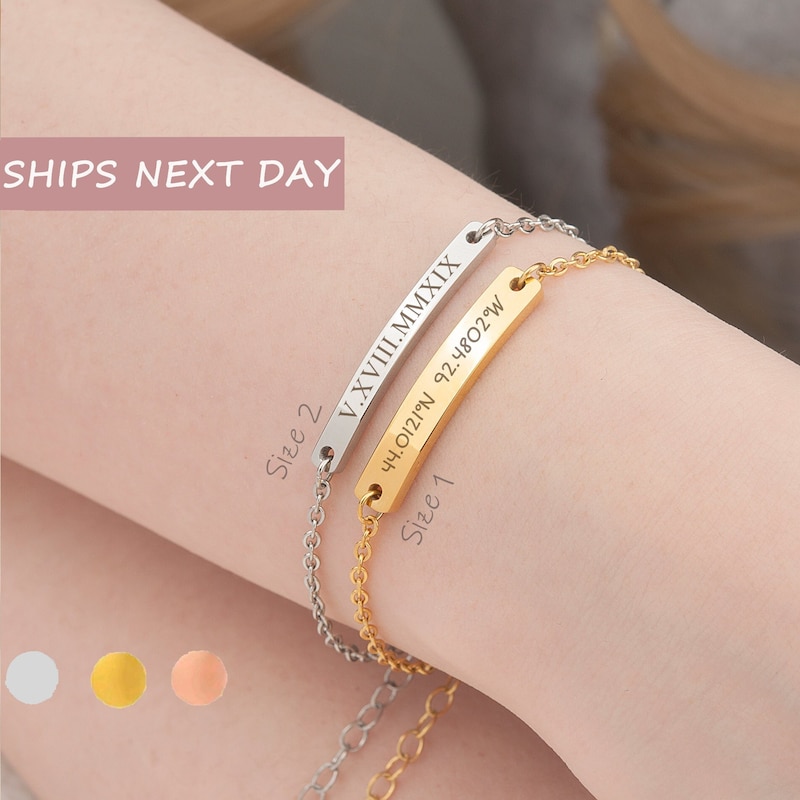 Engraved Bracelet - Etsy