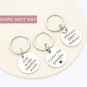 Worlds Best Dad Keychain - Etsy