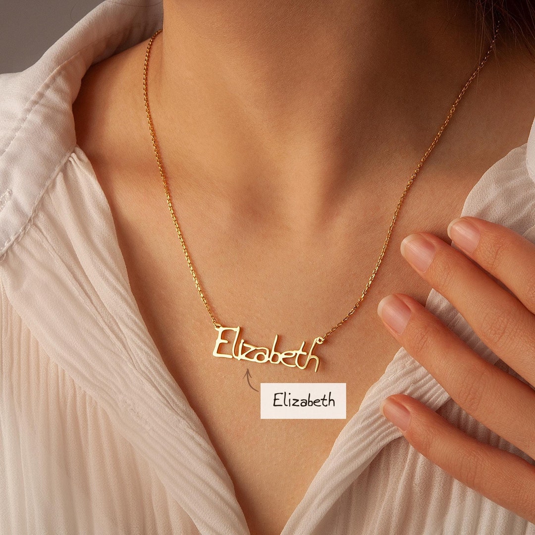 Personalized Signature Name Necklace - Actual Signature Necklace ...