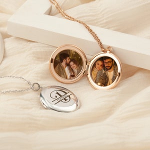 Boyfriend Gift Mens Locket Custom Locket Necklace Personalized Monogram ...