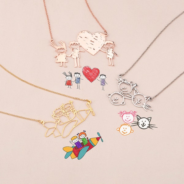 Drawing Necklace - Etsy
