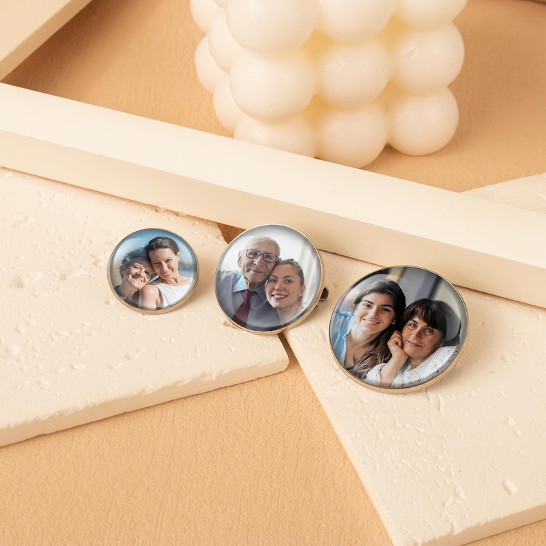 Custom Lapel Pin With Photo - Pet Photo Button Pin - Wedding Lapel Pin ...