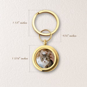 Pet Keychain Locket - Pet Memorial Keychain - Pet Memory Photo Custm ...