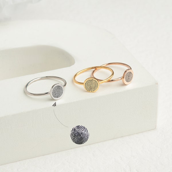 Shop Fingerprint Ring Online - Etsy