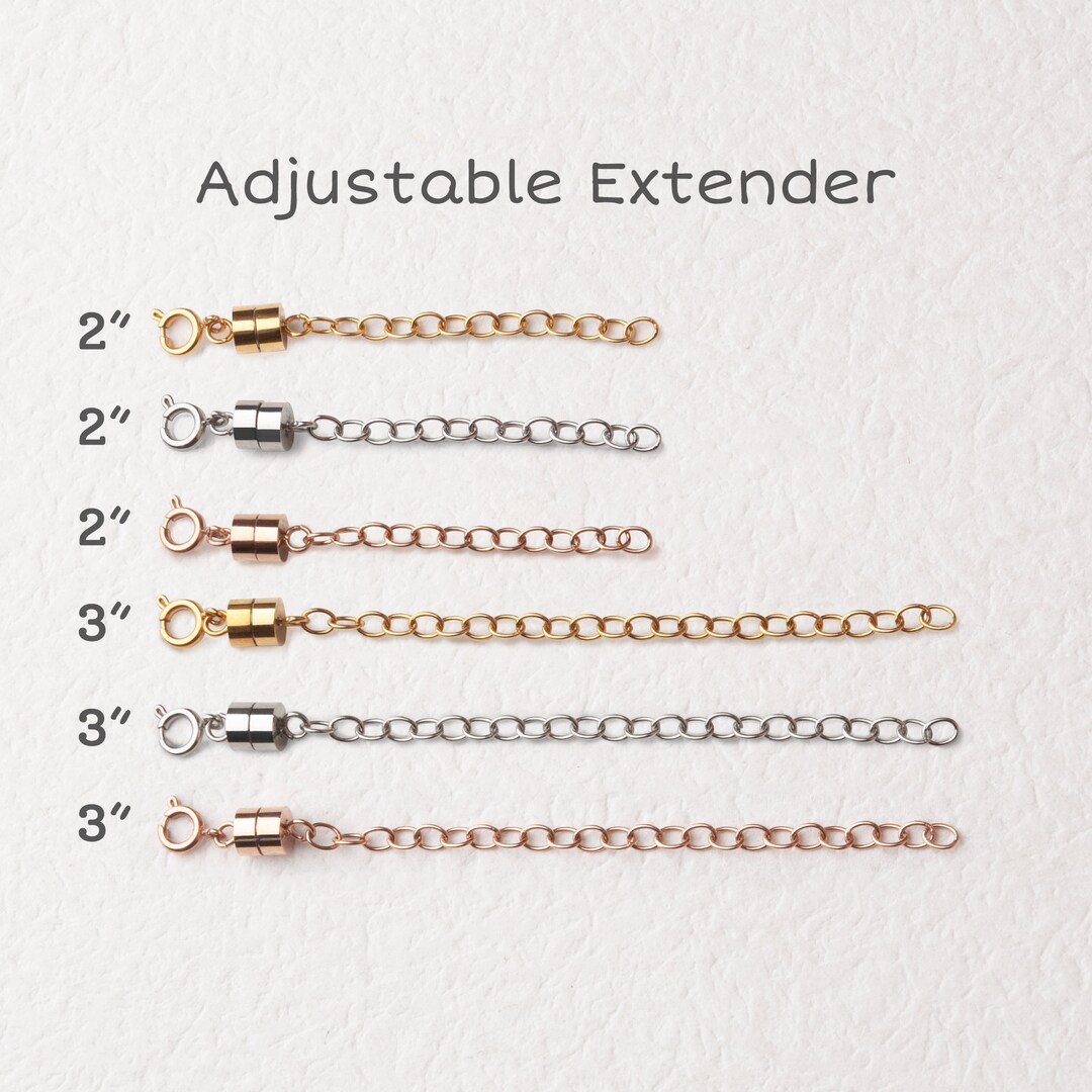 Extension Chain - Necklace Extender - Extra Chain for Adjustable ...