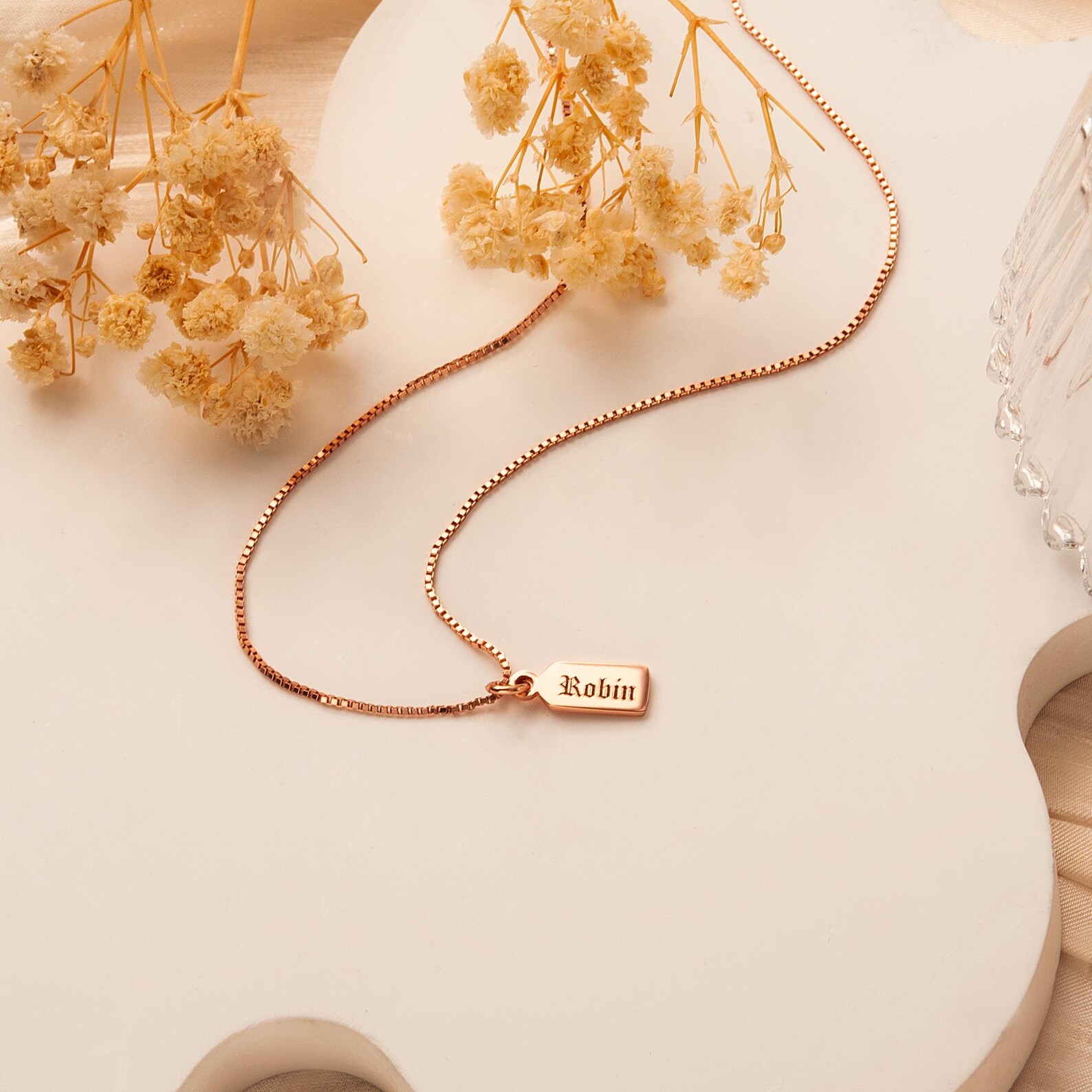 Custom Kids Name Mini Tag Bar Necklace - Personalized Multiple Name ...