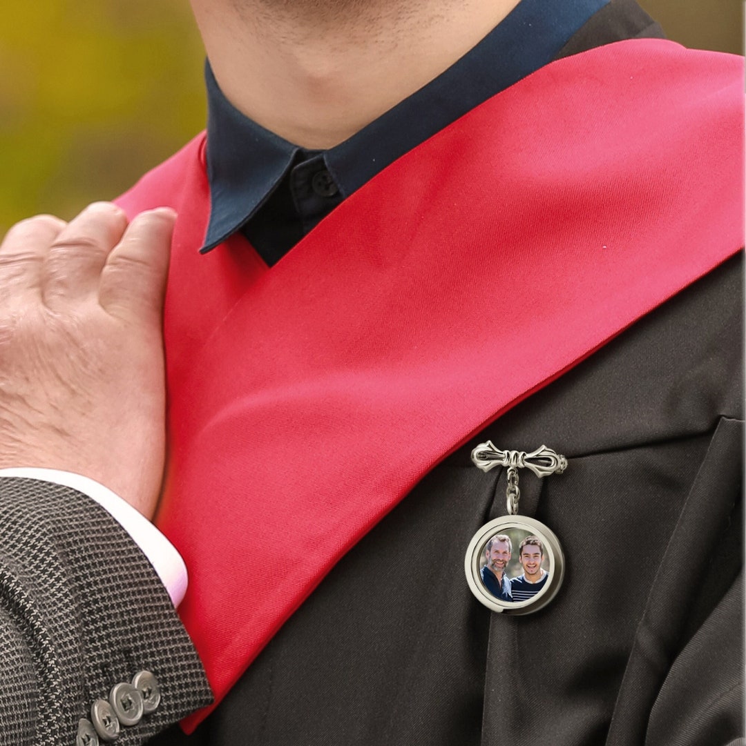 Custom Memorial Graduation Photo Pin Grad Gown Memorial Pin Keep Your ...