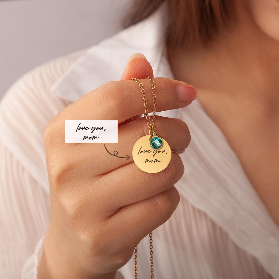 Actual Handwritten Necklace - Personalized Handwriting Necklace ...
