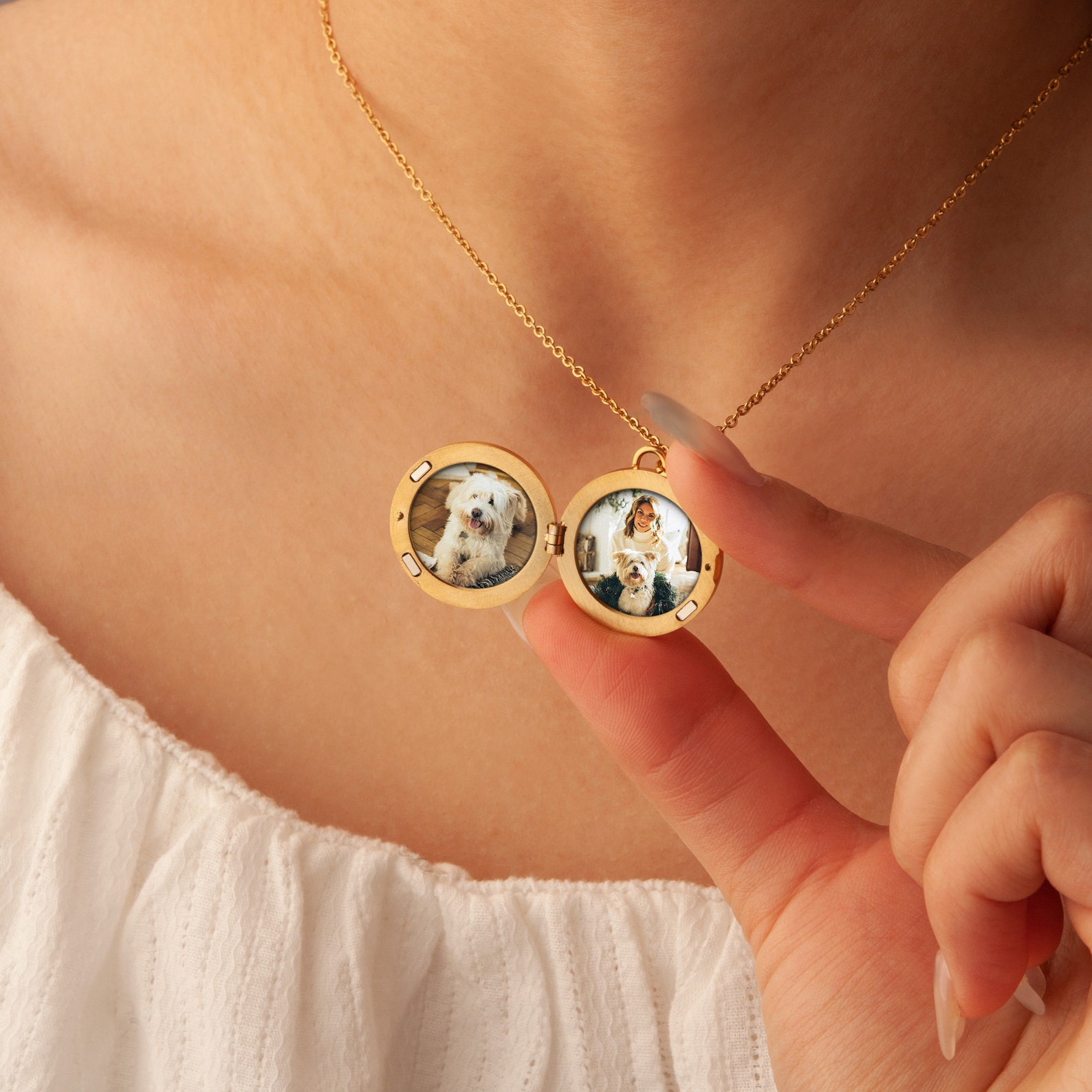 Pet Locket Necklace Custom Pet Photo Locket Locket Necklaces With Photo ...