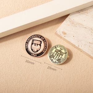 Custom College Logo Pin - Graduation Pin - Engraved University Emblem ...