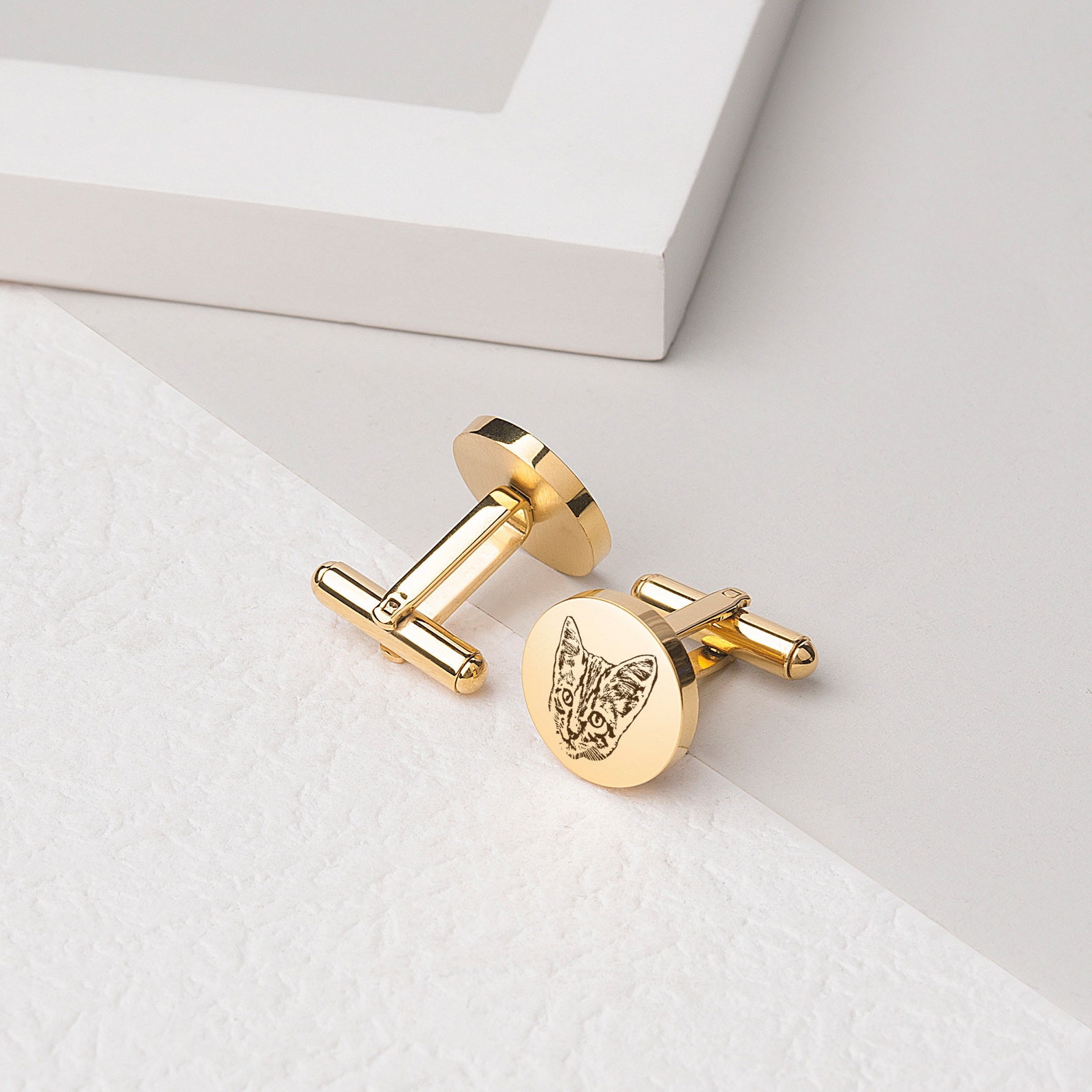 Custom Cuff Links Pet Portrait Cufflinks Memorial Cuff Links Groom Gift ...