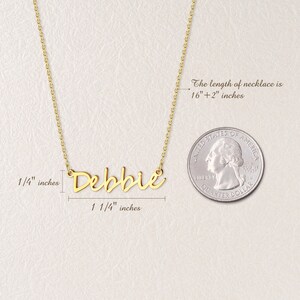 Custom 18K Gold Plated Name Necklace - Custom Name Jewelry - Perfect ...