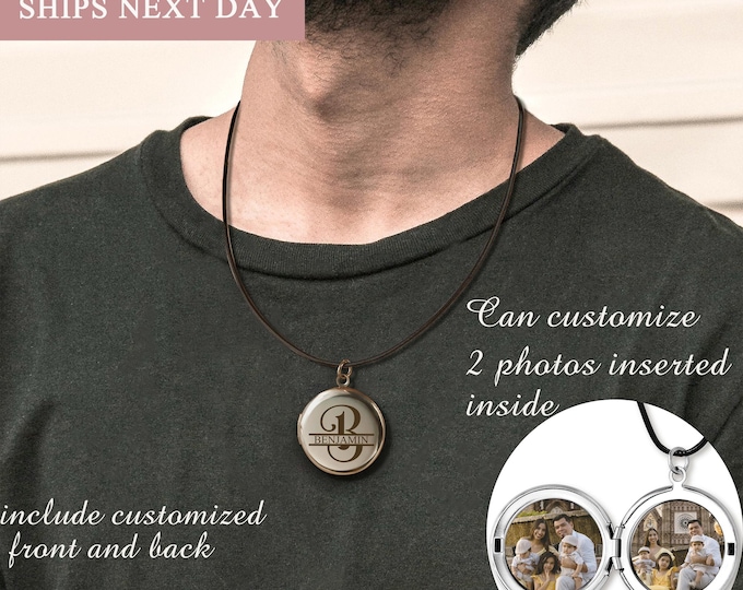 Viking Love Symbol Locket With Photo for Men, Eternal Love Picture ...