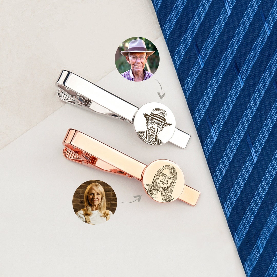 Memorial Gift - Custom Tie Clip - Memorial Tie Clip - Keep Your Loved ...