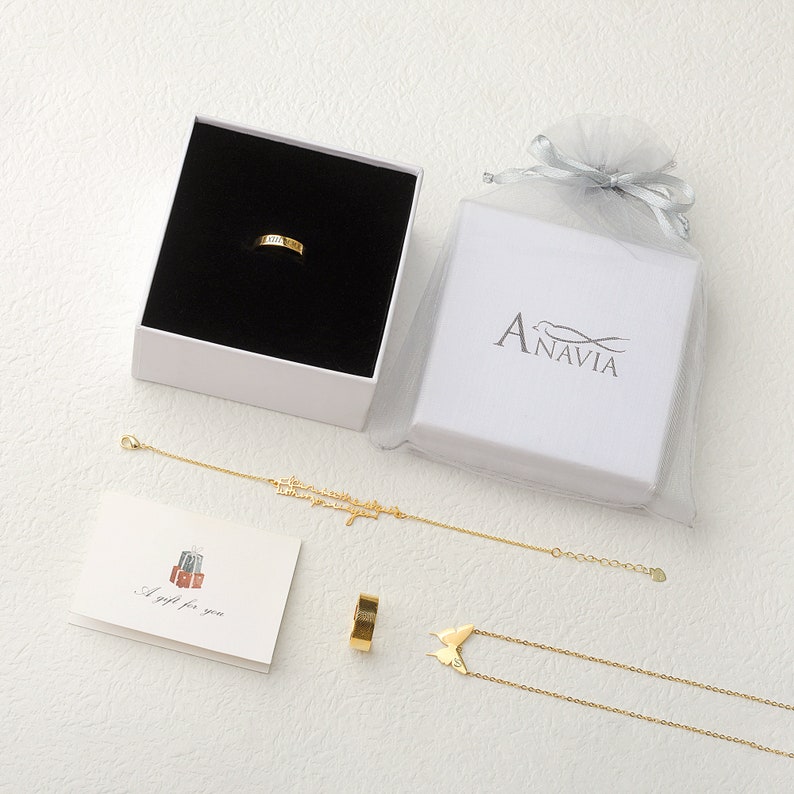 Personalized Ring Inside Engraved Ring Dainty Name Ring - Etsy