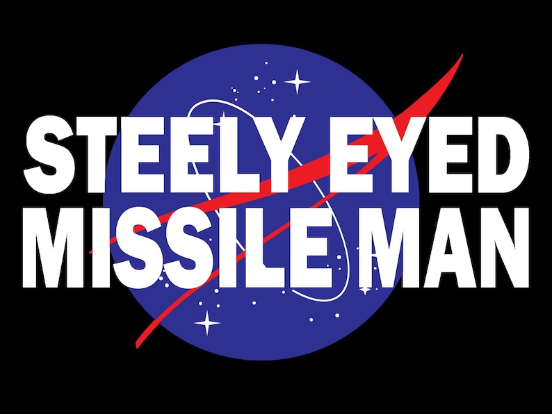 NASA Logo Inspired Vintage steely Eyed Missile Man - Etsy