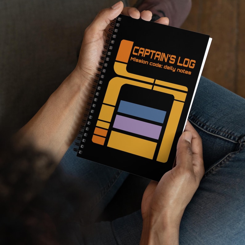 Captain's Log Notebook – Star Trek Tng-inspired Journal – Gift for Star ...