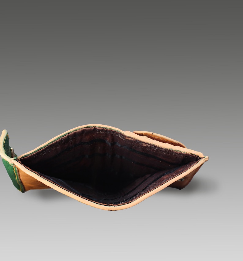 Fox Design Leather Wallet. Handcrafted Leather Fox Embossed Women's ...