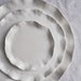 Porcelain Frill Plates With Hand Pinched Edge, Dinnerware, White Plates ...