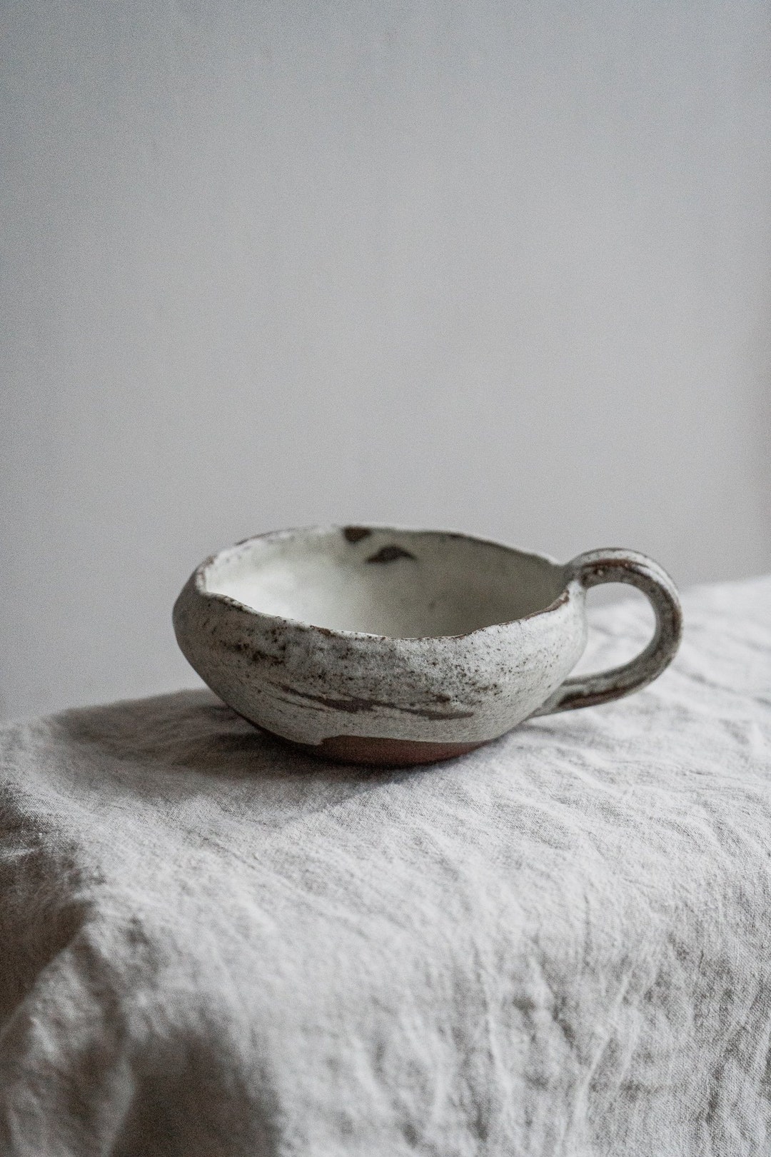 Nouri Terracotta Rounded Ceramic Mug - Etsy