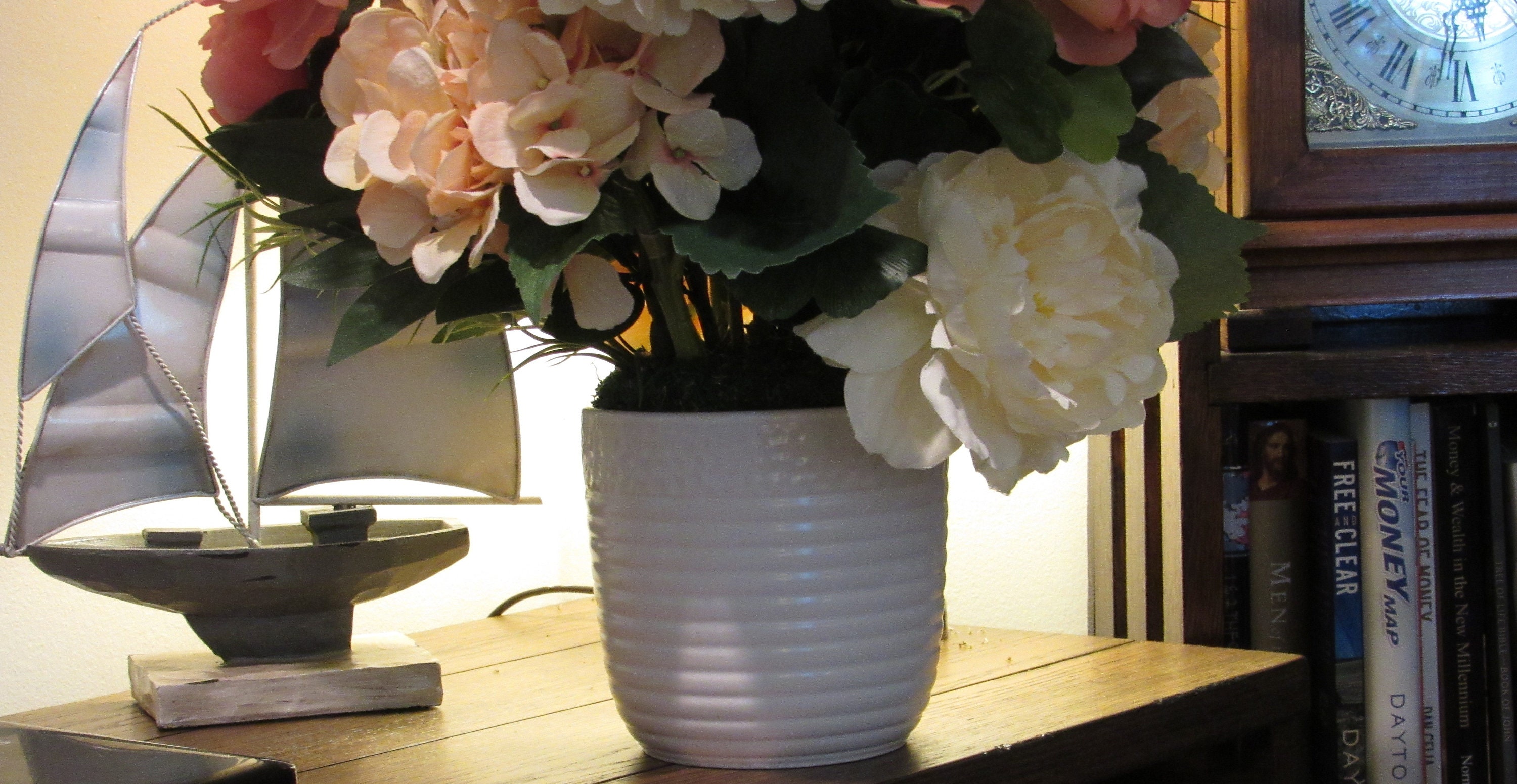 Designer Majestic Beauty Decorative Silk Floral Arrangement in Ceramic ...