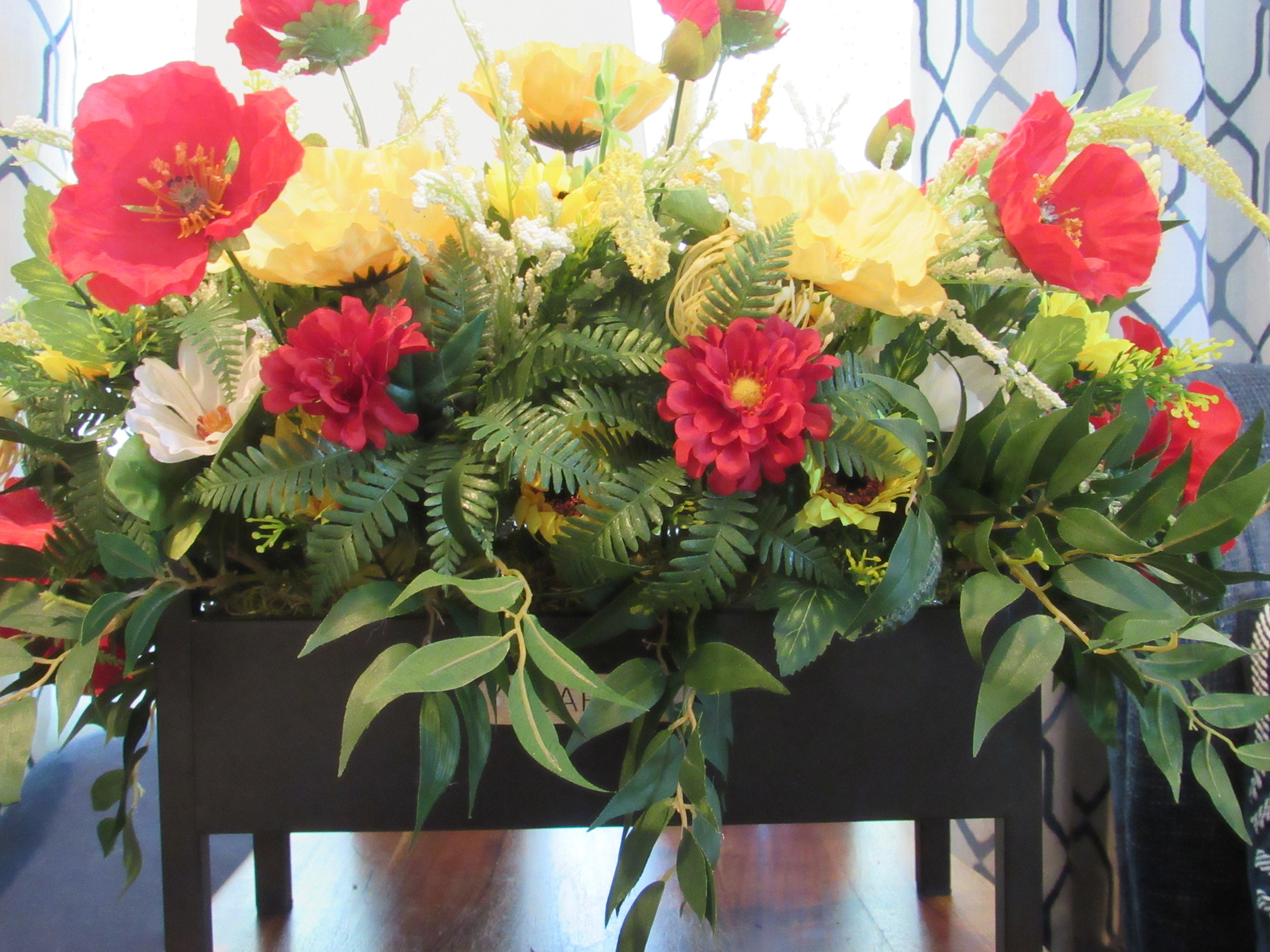 Planter Box Flower Garden Centerpiece Table or Window Decor - Etsy