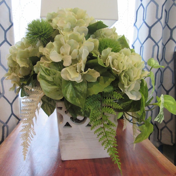 Hydrangea Planter Box Arrangement - Etsy