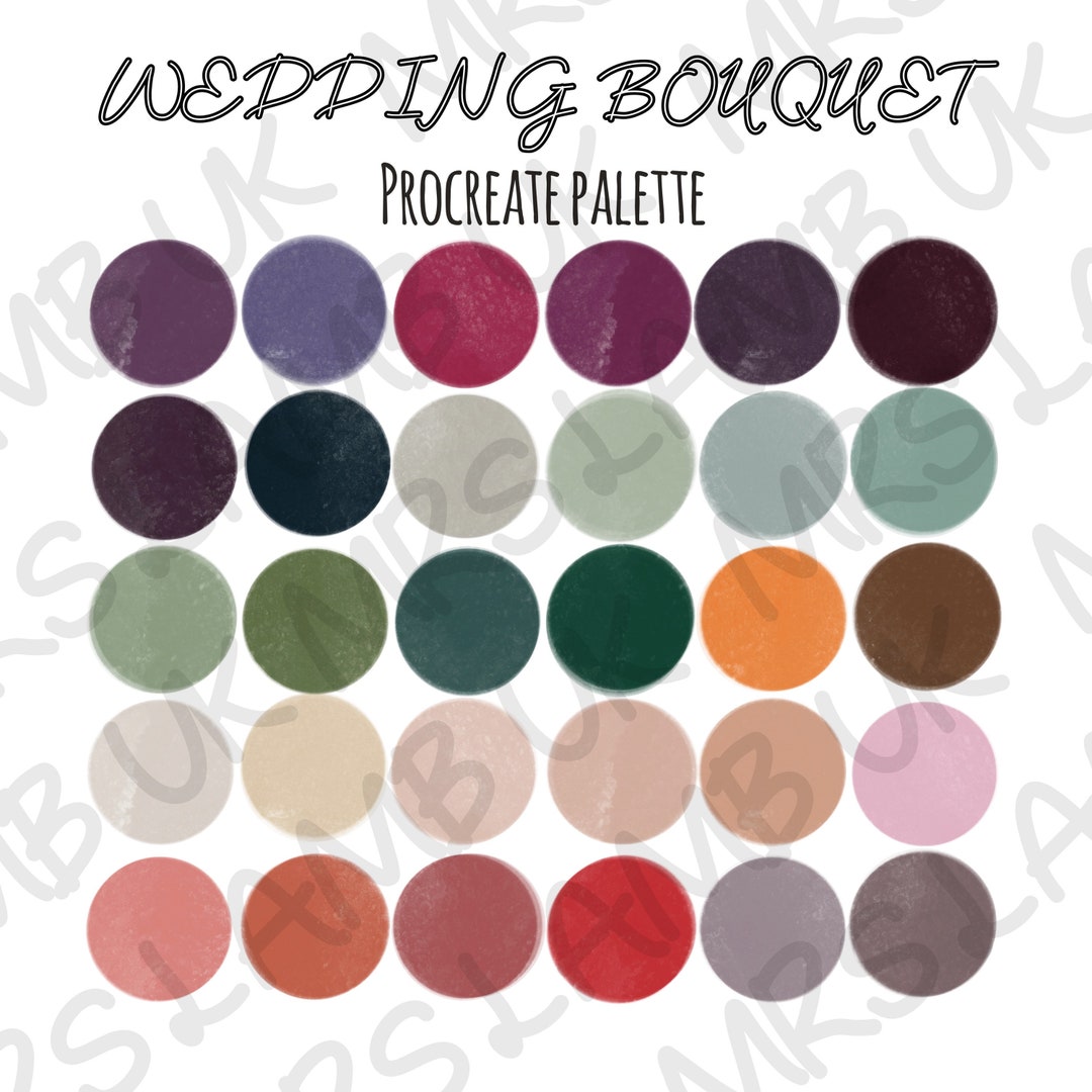 Procreate Colour Palette, Color Swatches File, for iPad Lettering ...