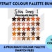 Procreate Color Palette Bundle, Portrait Color Swatches, Skin Color ...