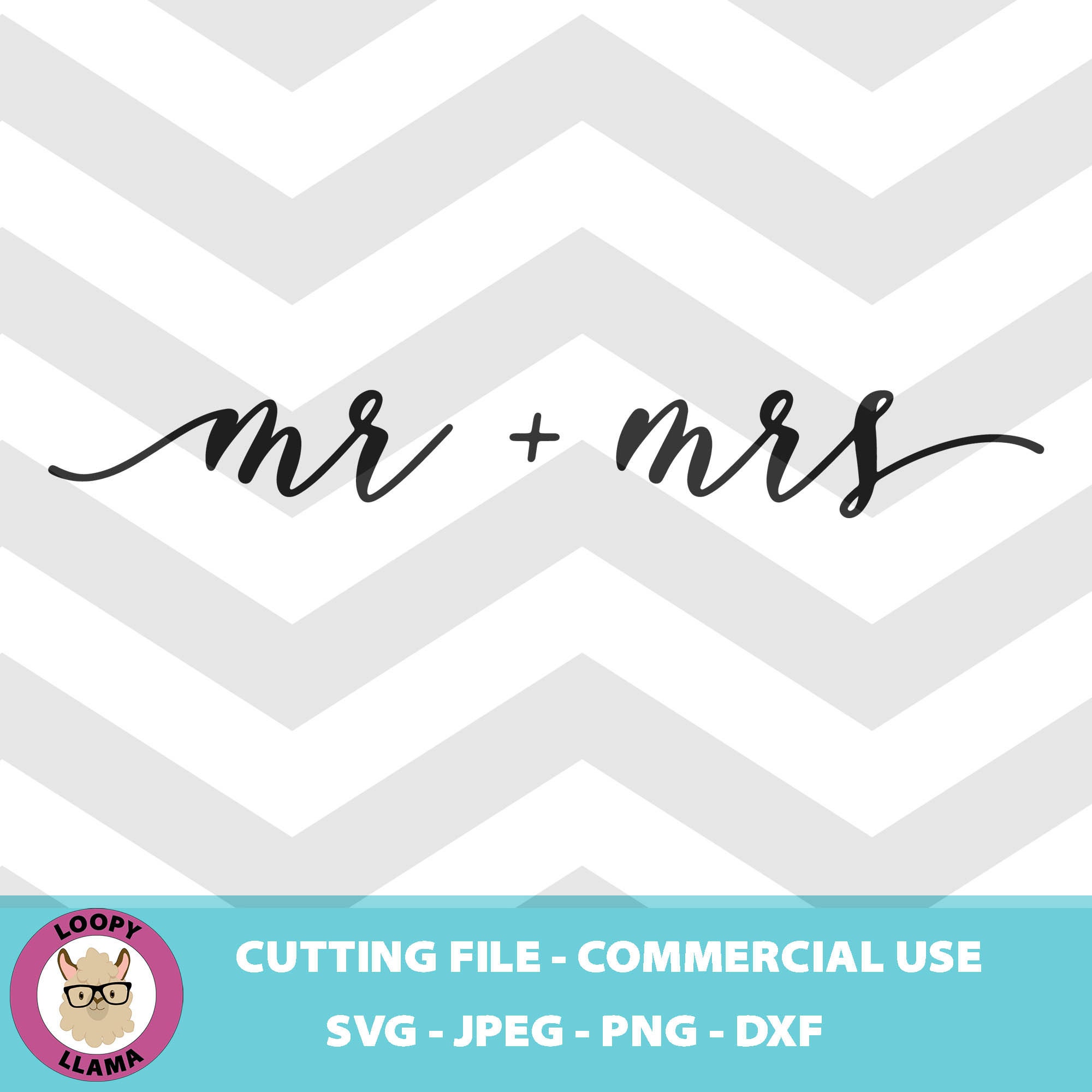 Wedding SVG Mr Mrs Cutting File DIY Wedding Clipart Sign SVG - Etsy