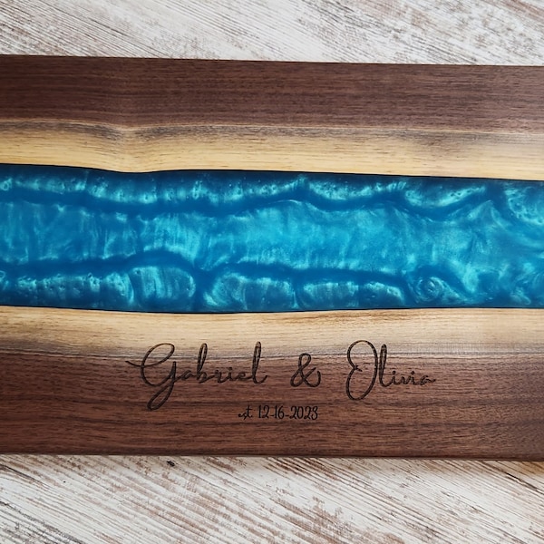Epoxy Inlay Charcuterie Board - Etsy
