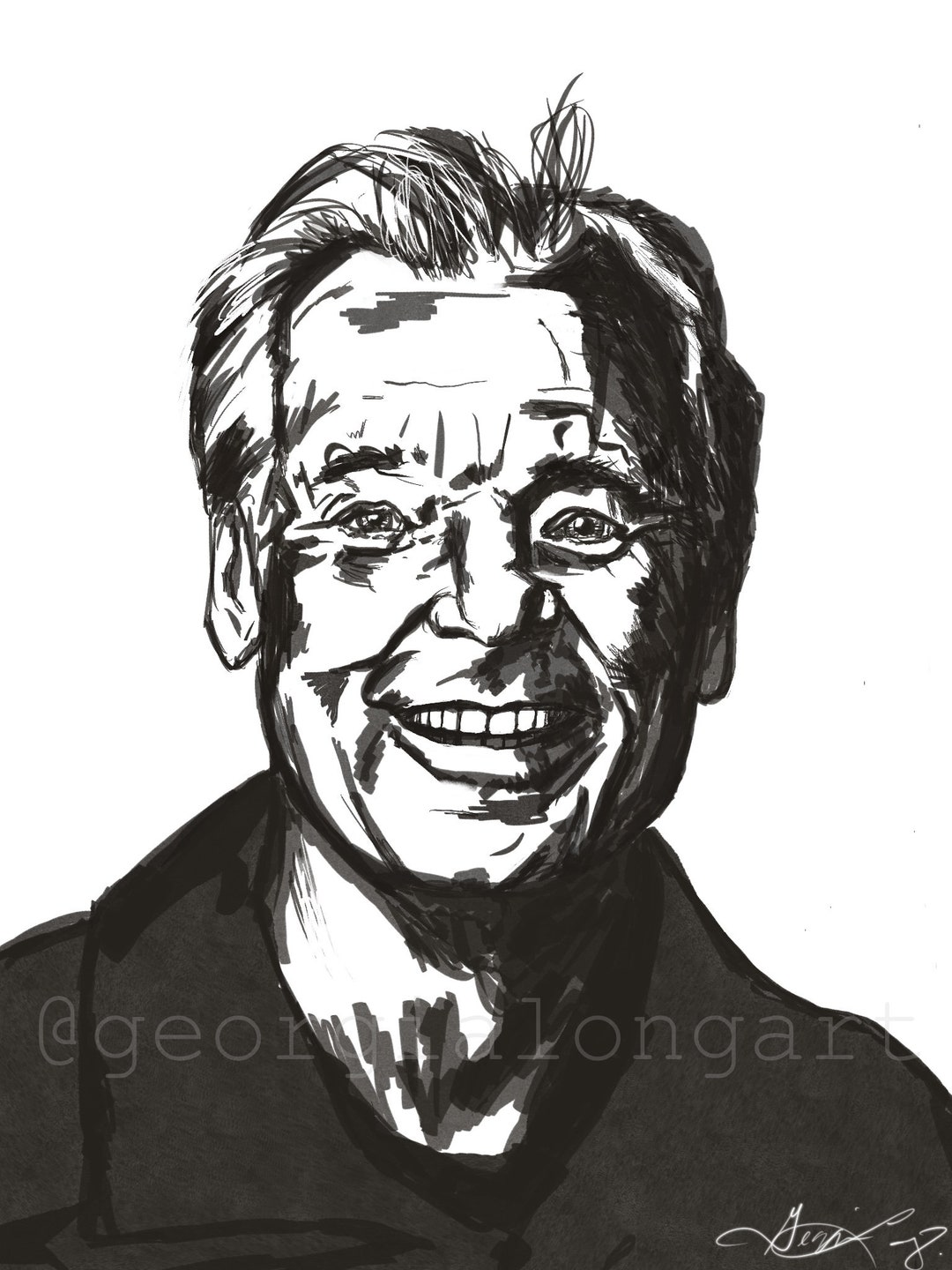 Bill Murray Digital Drawing - Etsy