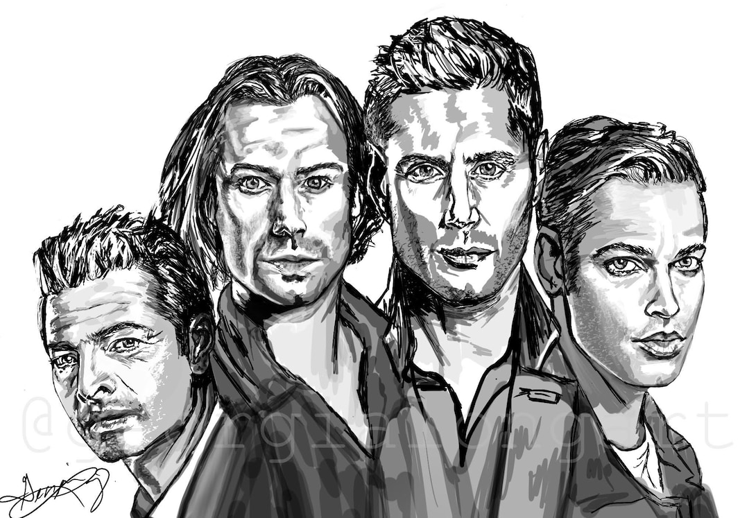 Supernatural Poster Digital Drawing - Etsy