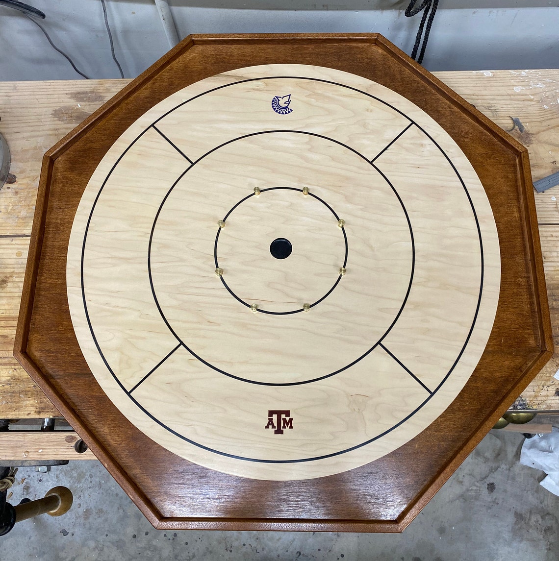 Crokinole Board Tournament Size Maple Wood Canadian Board Game - Etsy ...