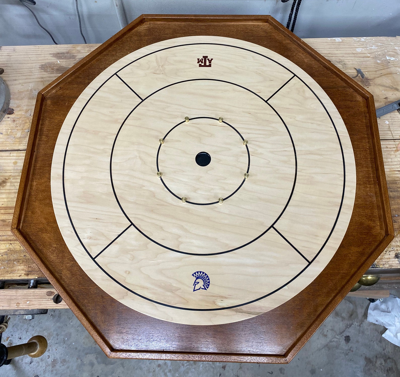 Crokinole Board | Tournament Size | Maple Wood | Canadian Board Game - Etsy