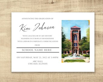 Usc Graduation Invitation - Etsy