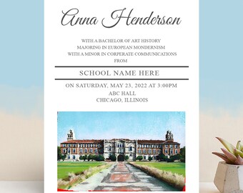 Texas Tech Invitation - Etsy