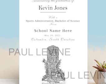 Usc College Graduation Invitation - Etsy