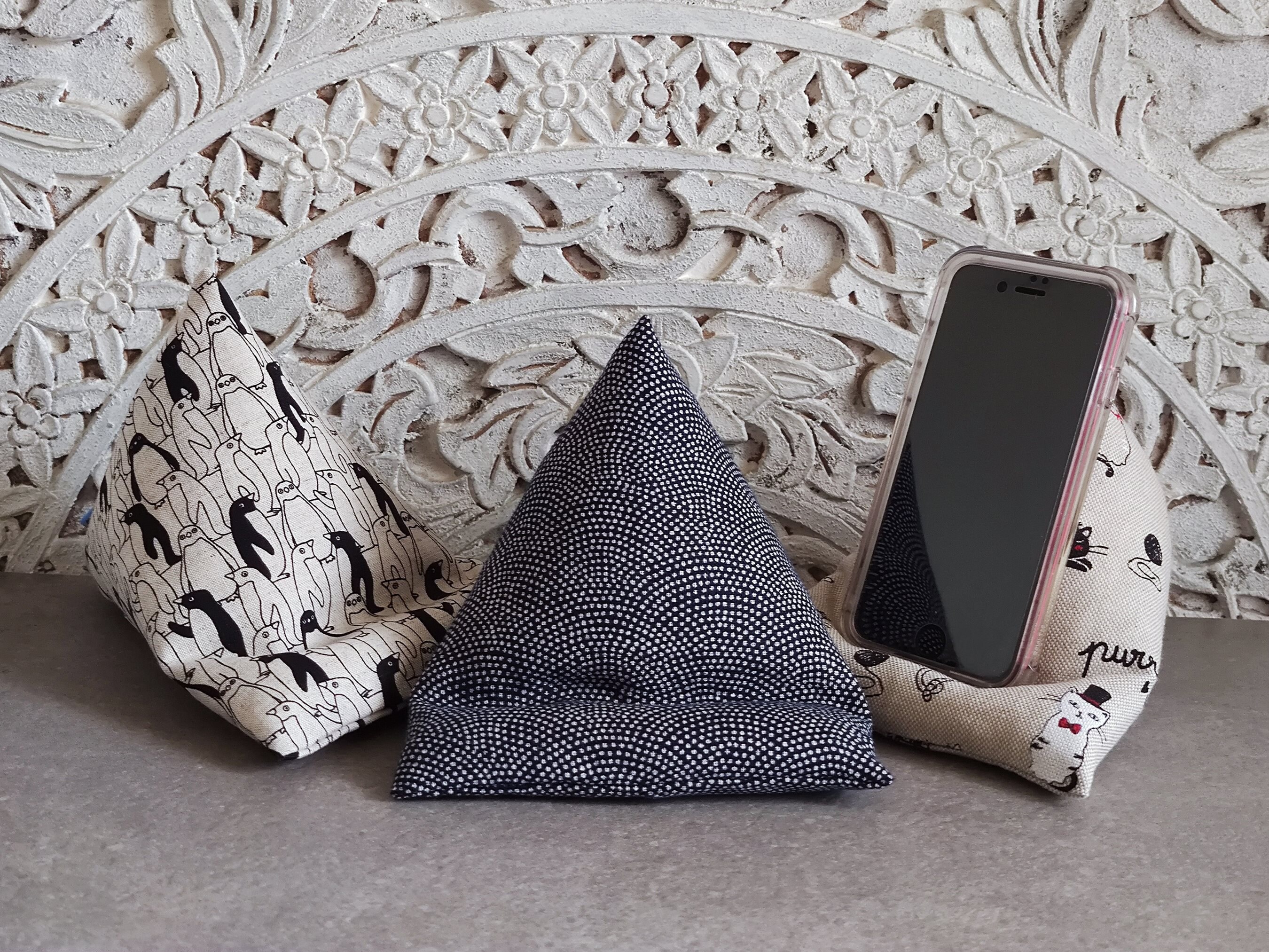 Handy-Sitzsack Handykissen mit Inlett und abnehmbarem Bezug - Etsy.de