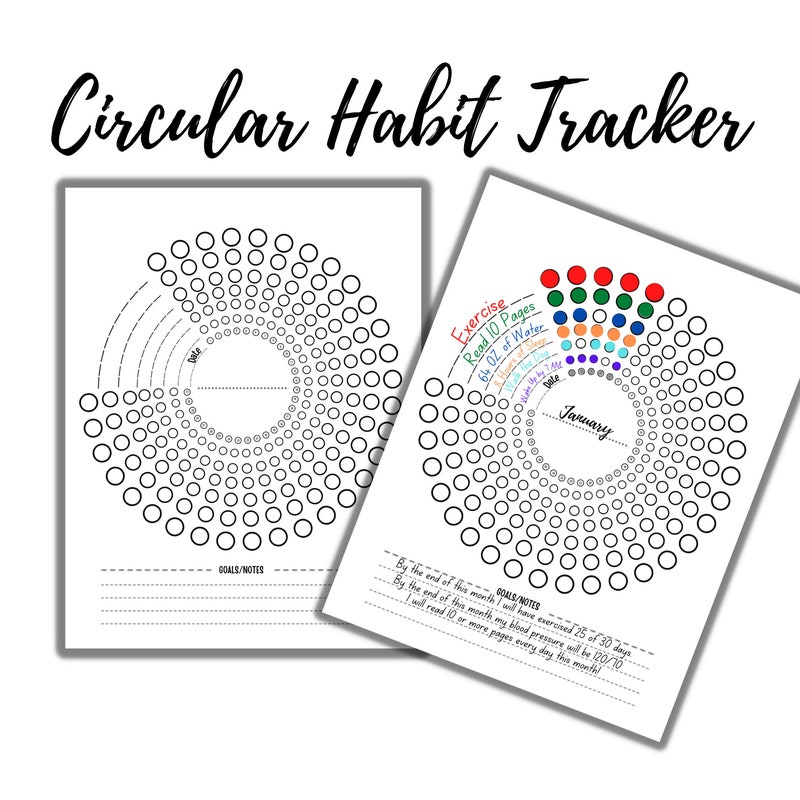Circle Tracker - Etsy