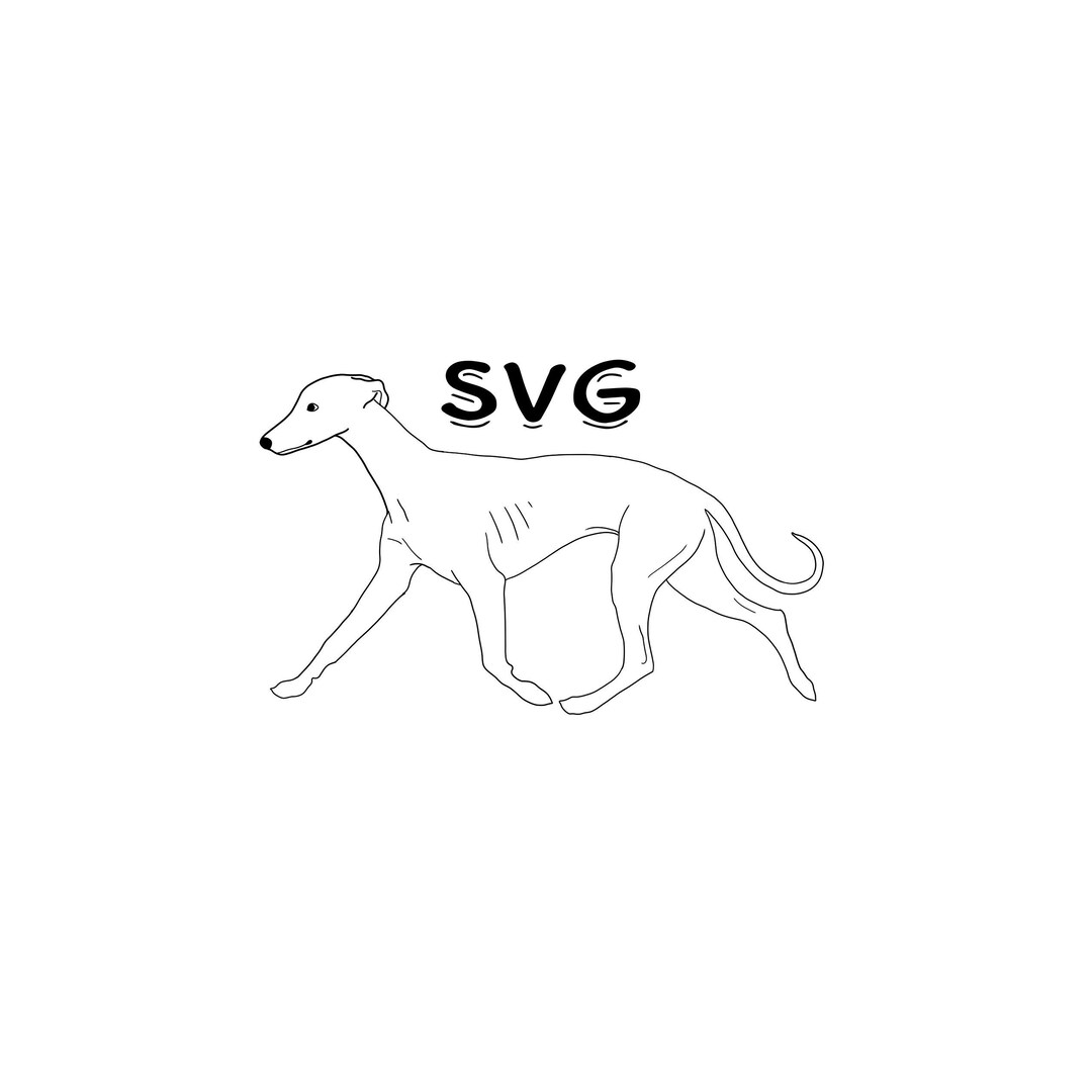 WHIPPET SVG Sighthound Sticker Car Sticker Car Decal - Etsy