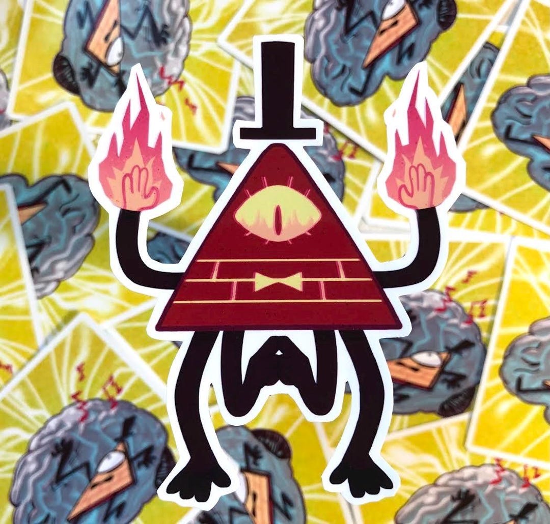 Evil Bill Cipher Inspired Vinyl Stickers [glossy] Phone and Laptop ...
