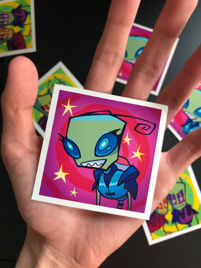 Invader Zim Almighty Tallest Vinyl Sticker | Glossy | Laptop and Phone ...