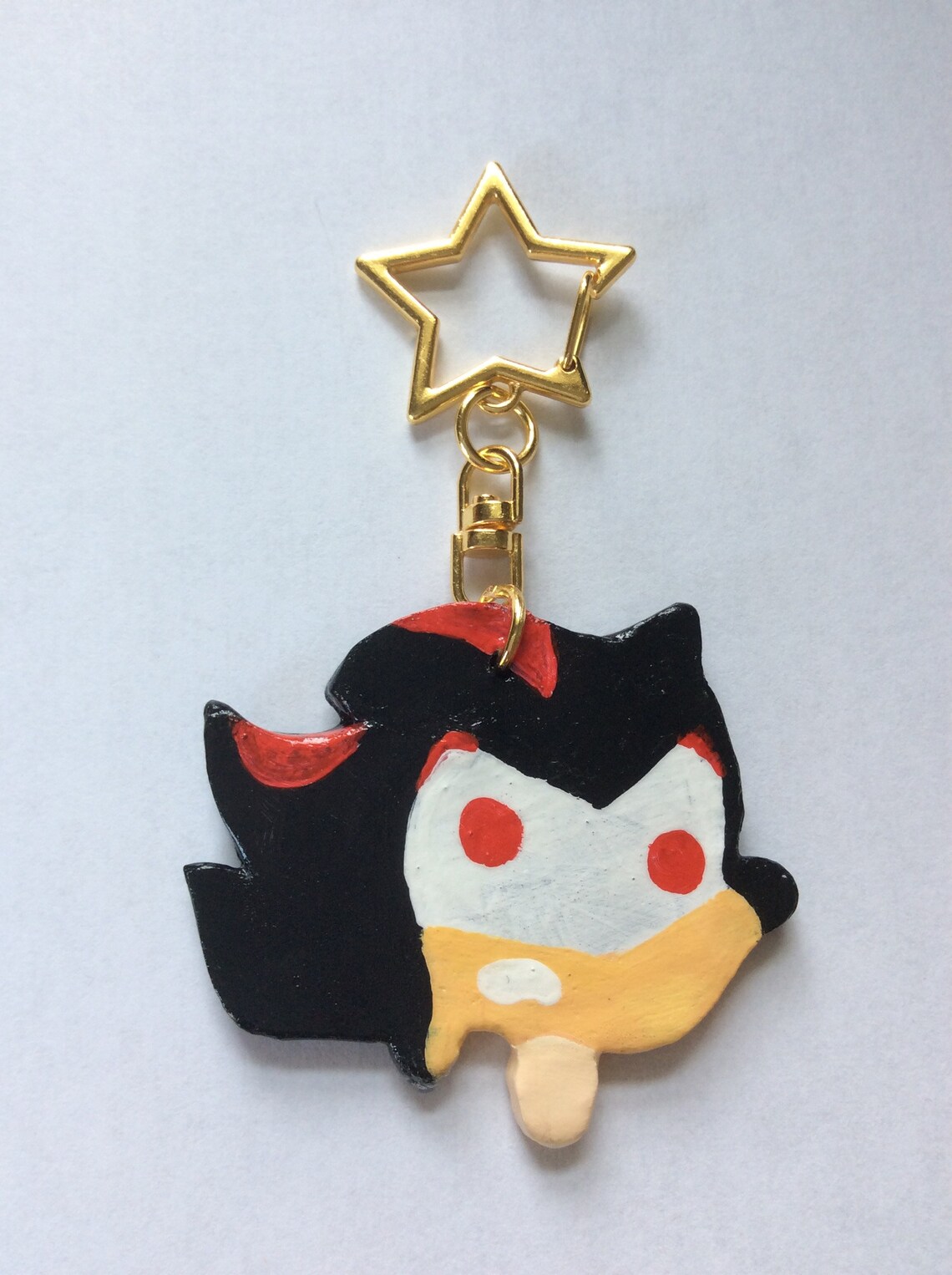 Sonic and Shadow the Hedgehog Popsicle Keychain Charm polymer - Etsy