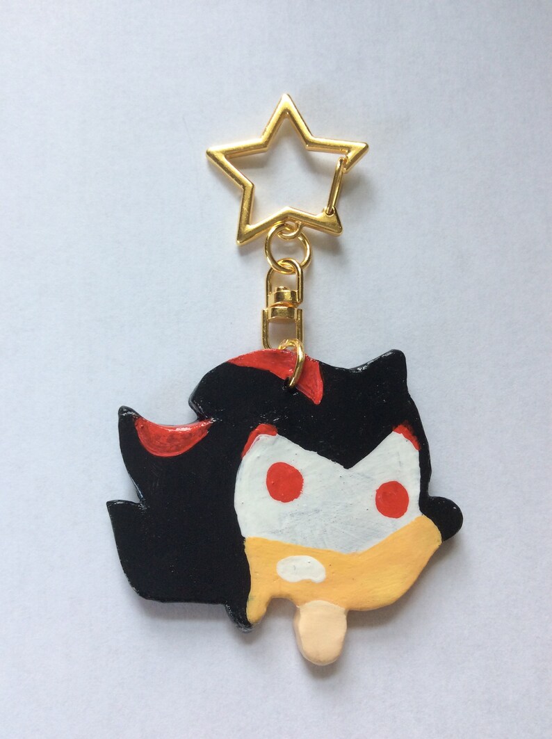 Sonic and Shadow the Hedgehog Popsicle Keychain Charm polymer - Etsy