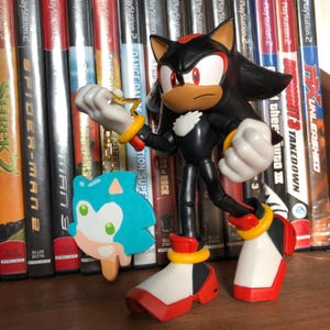 Sonic and Shadow the Hedgehog Popsicle Keychain Charm polymer Clay ...