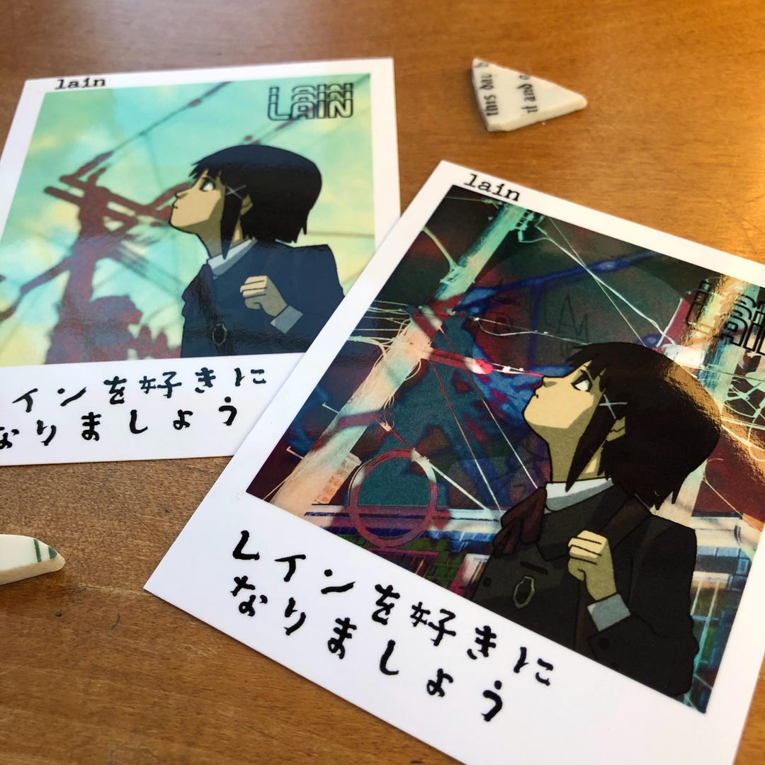 Serial Experiments Lain Polaroid Mini Art Print [ Glossy ] 2000s ...