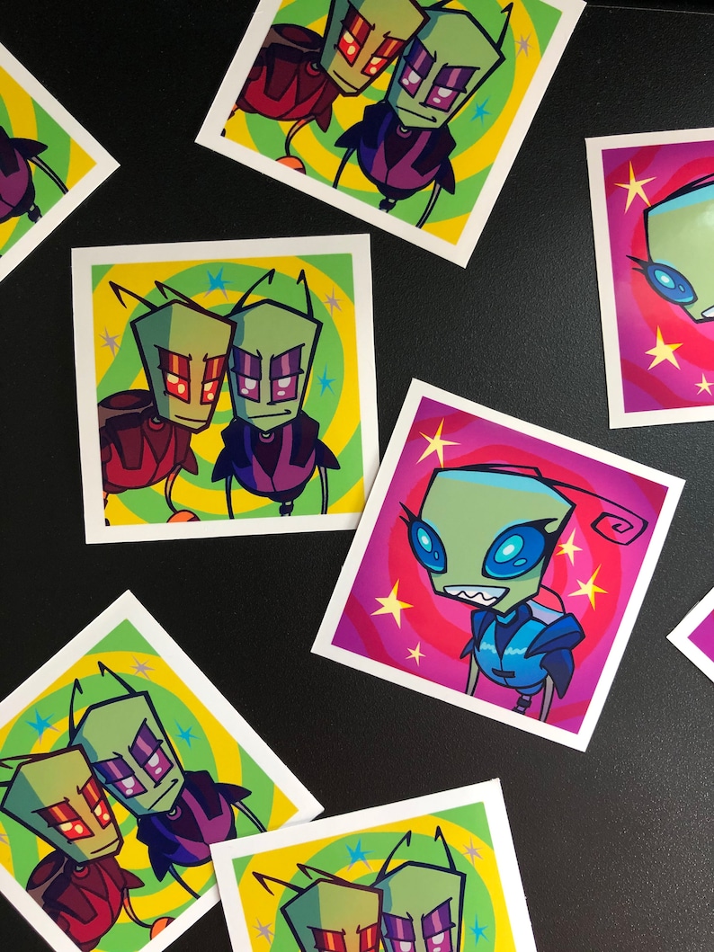 Invader Zim Almighty Tallest Vinyl Sticker Glossy Laptop and Phone ...