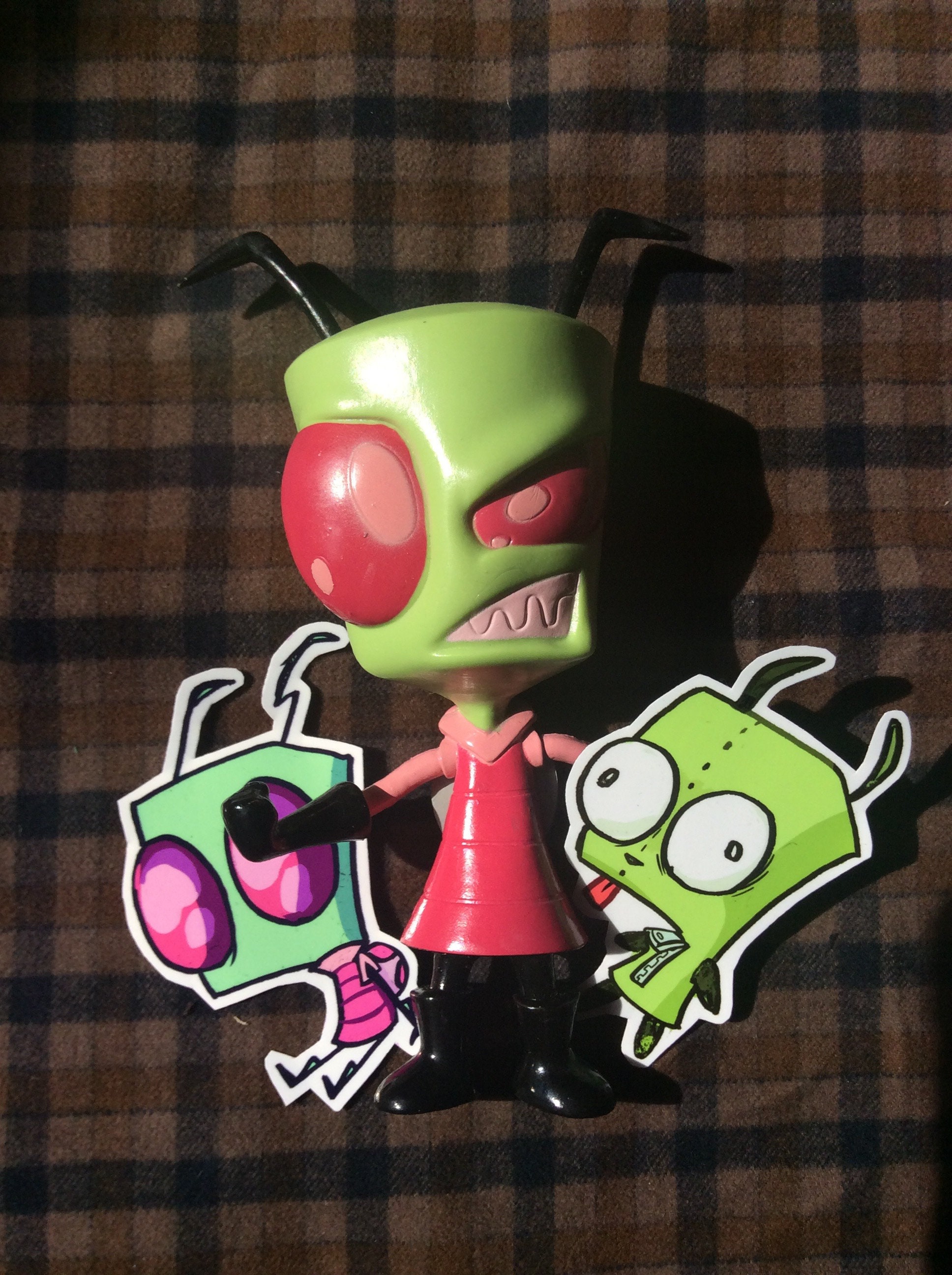 Invader Zim and Gir Vinyl Stickers Holographic Gloss - Etsy