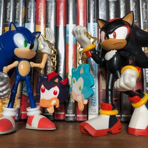 Sonic and Shadow the Hedgehog Popsicle Keychain Charm polymer Clay ...